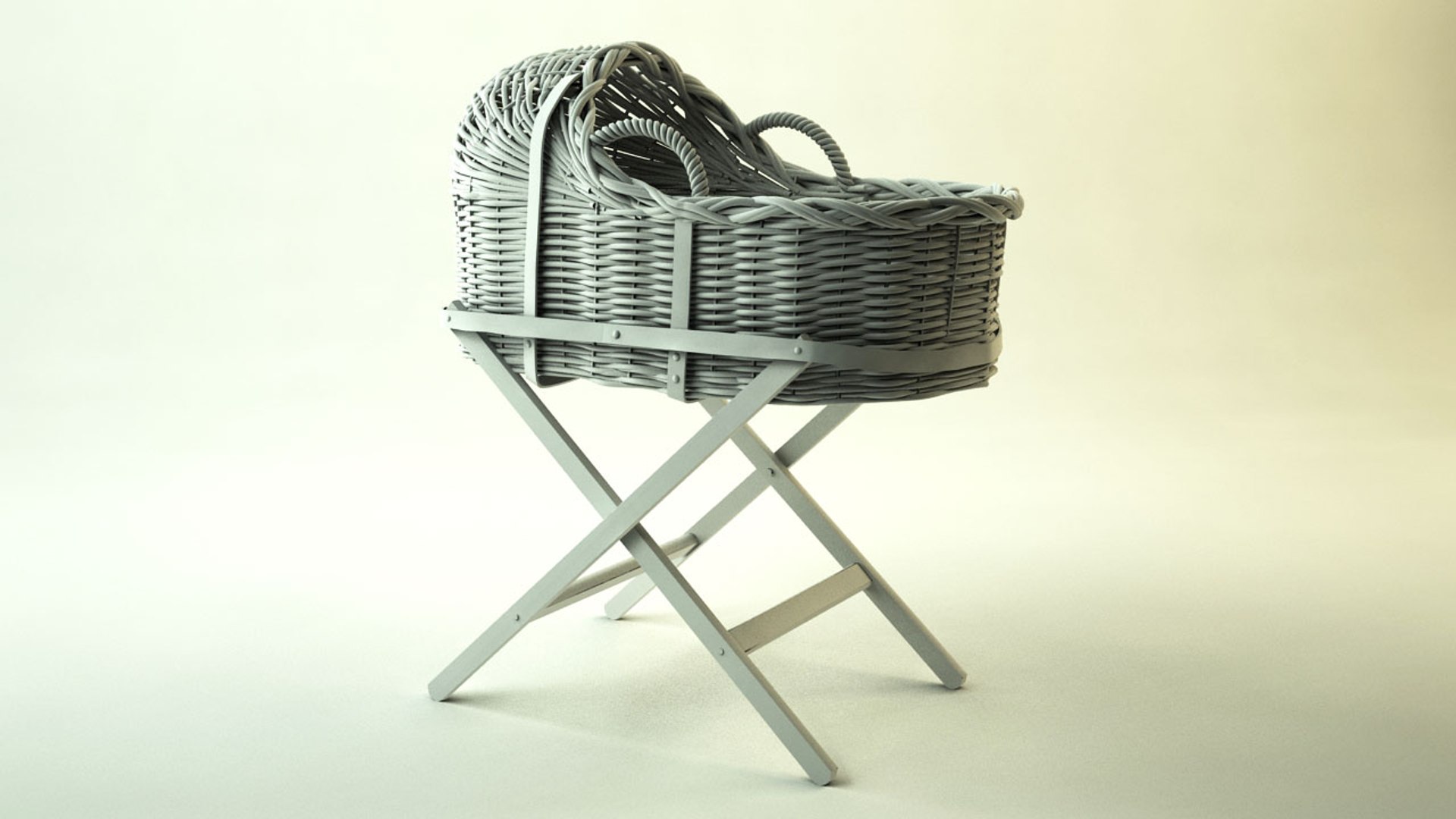 3d Baby Crib Arch Model