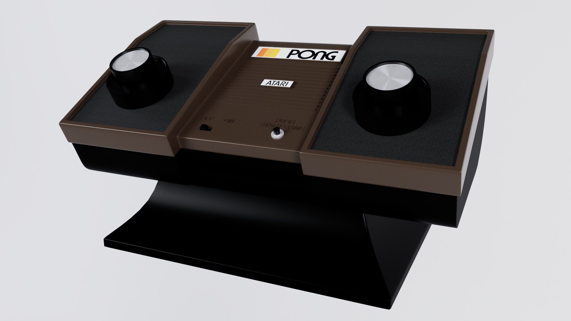 3D Model Atari First Console Home Pong - TurboSquid 2324394