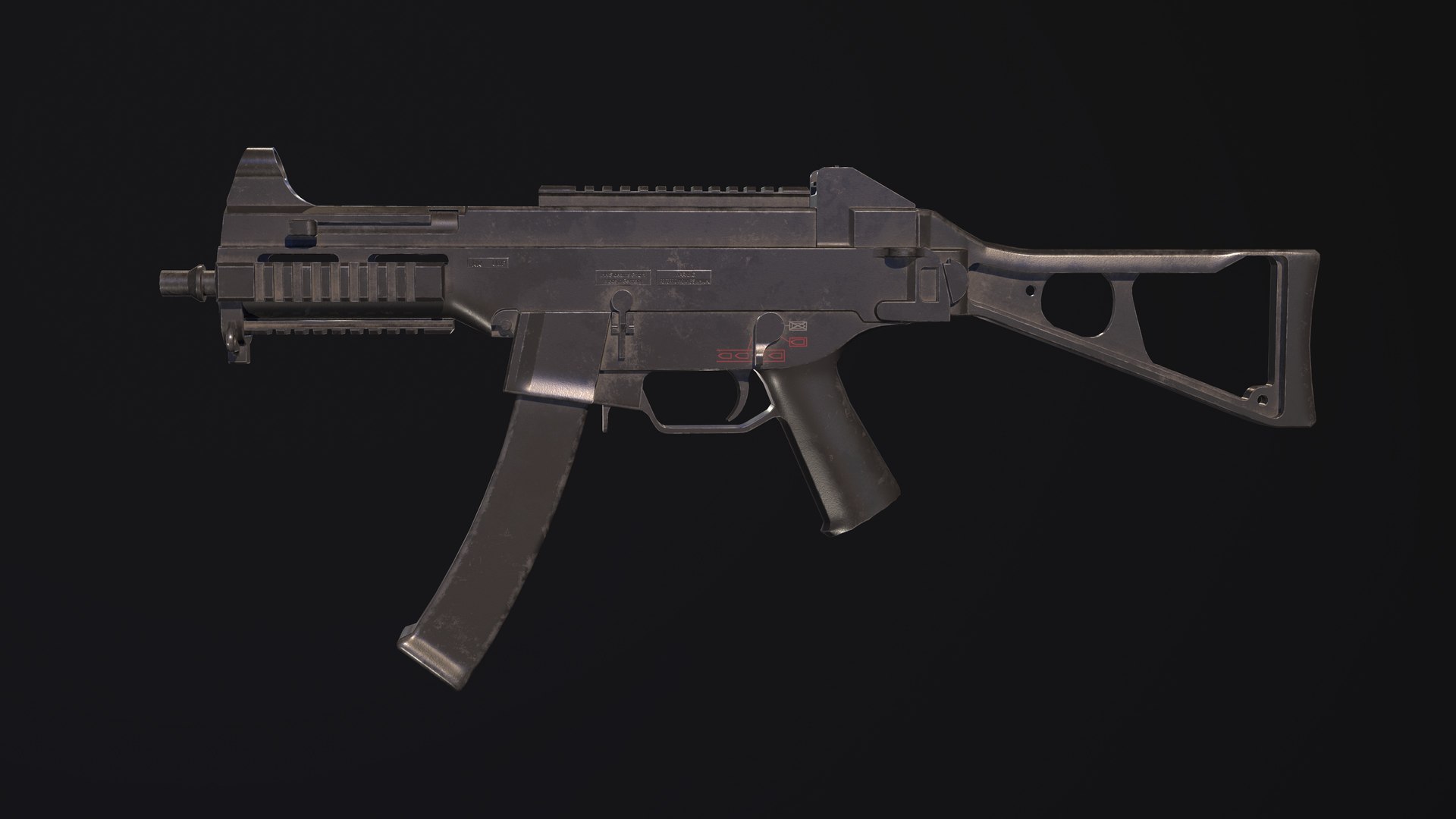3D Weapon - Gun Smg Model - TurboSquid 1548185