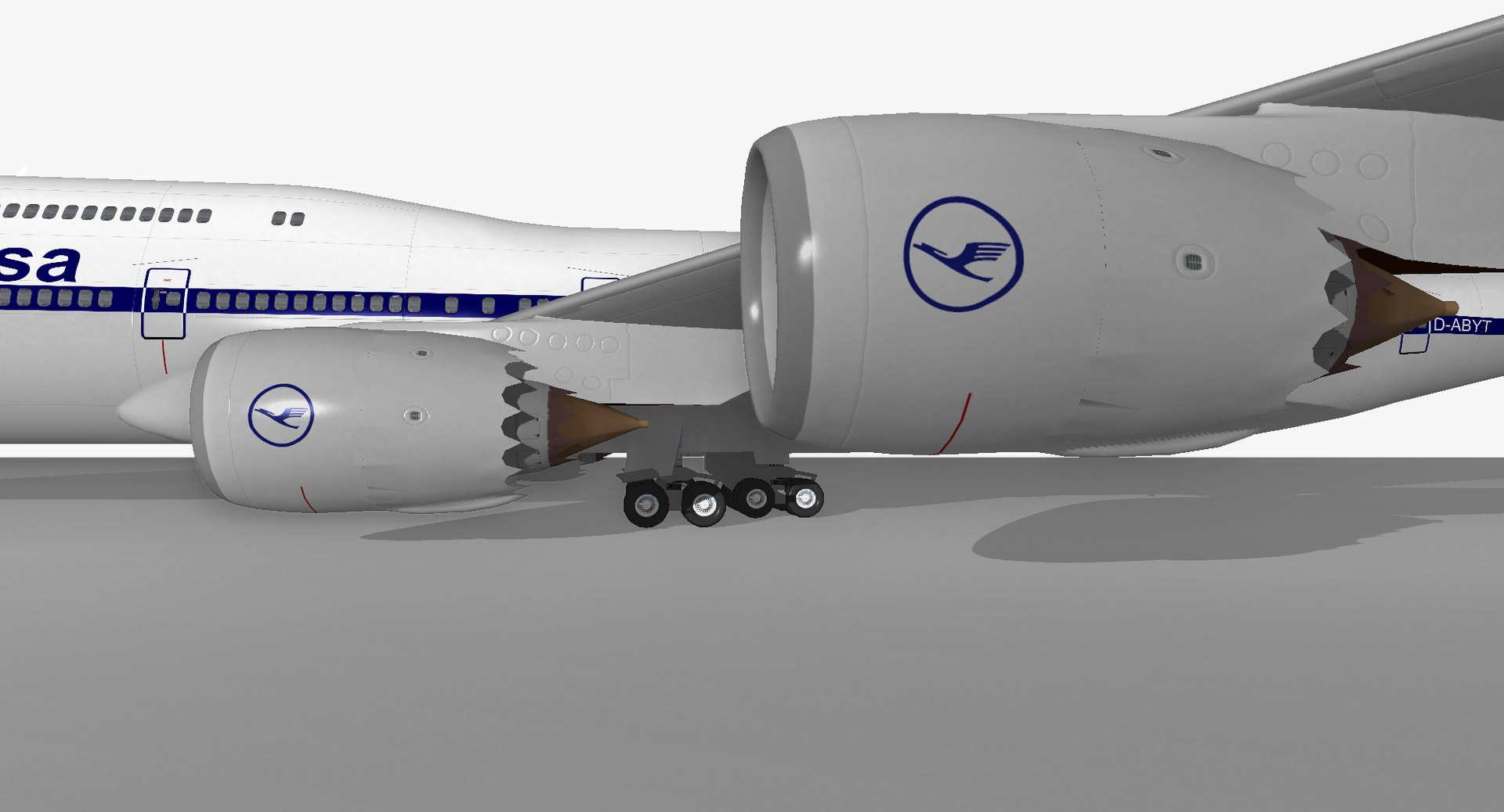 Boeing 747-8i Lufthansa Retro 3D - TurboSquid 1861504