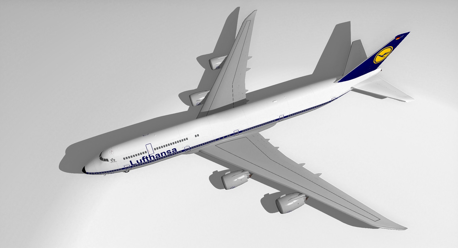 Boeing 747-8i Lufthansa Retro 3D - TurboSquid 1861504