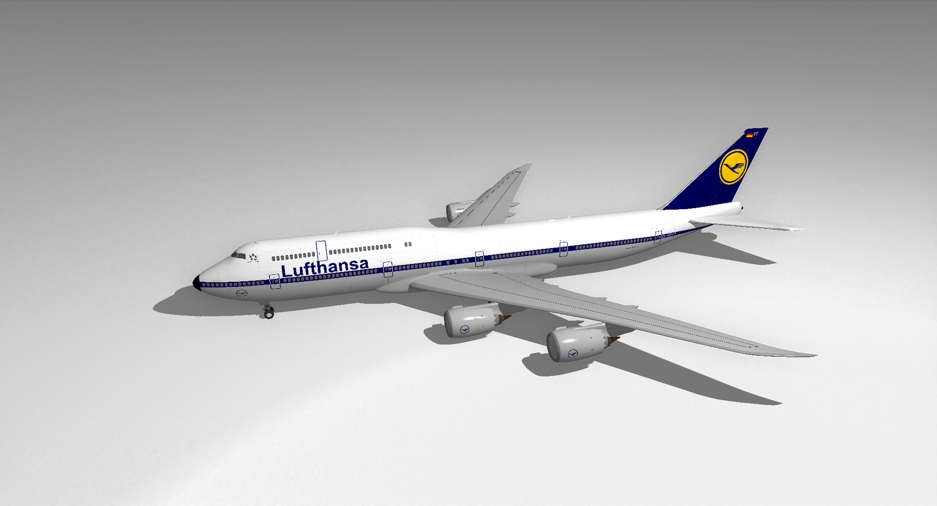 Boeing 747-8i Lufthansa Retro 3D - TurboSquid 1861504