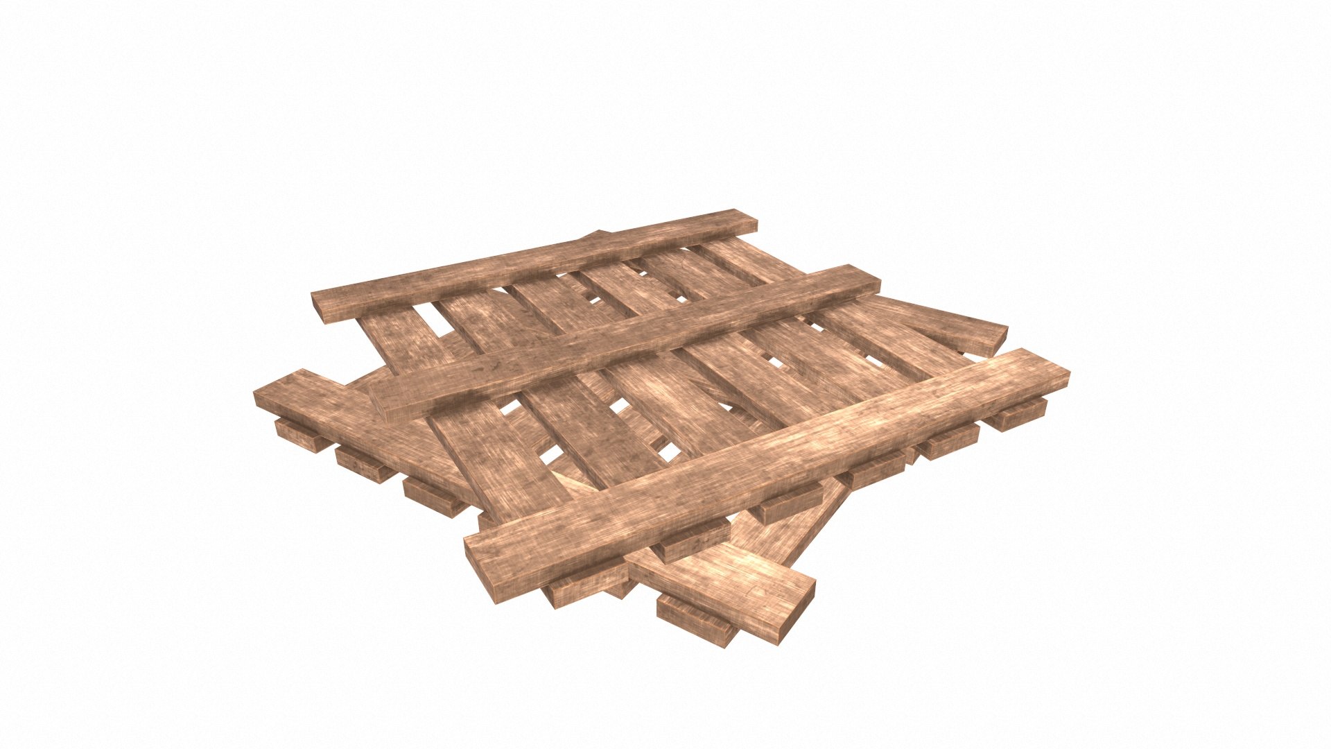 3D Wooden Pallets Model - TurboSquid 2330292