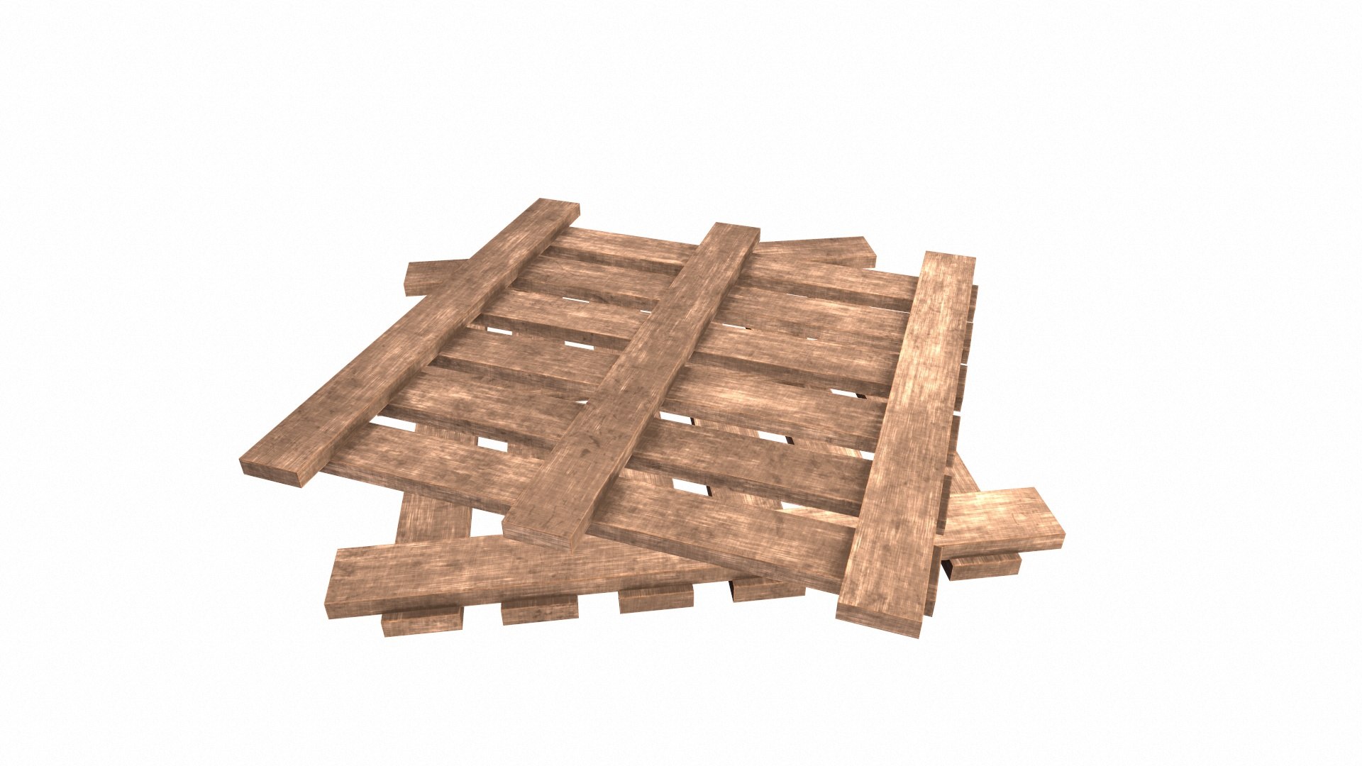 3D Wooden Pallets Model - TurboSquid 2330292