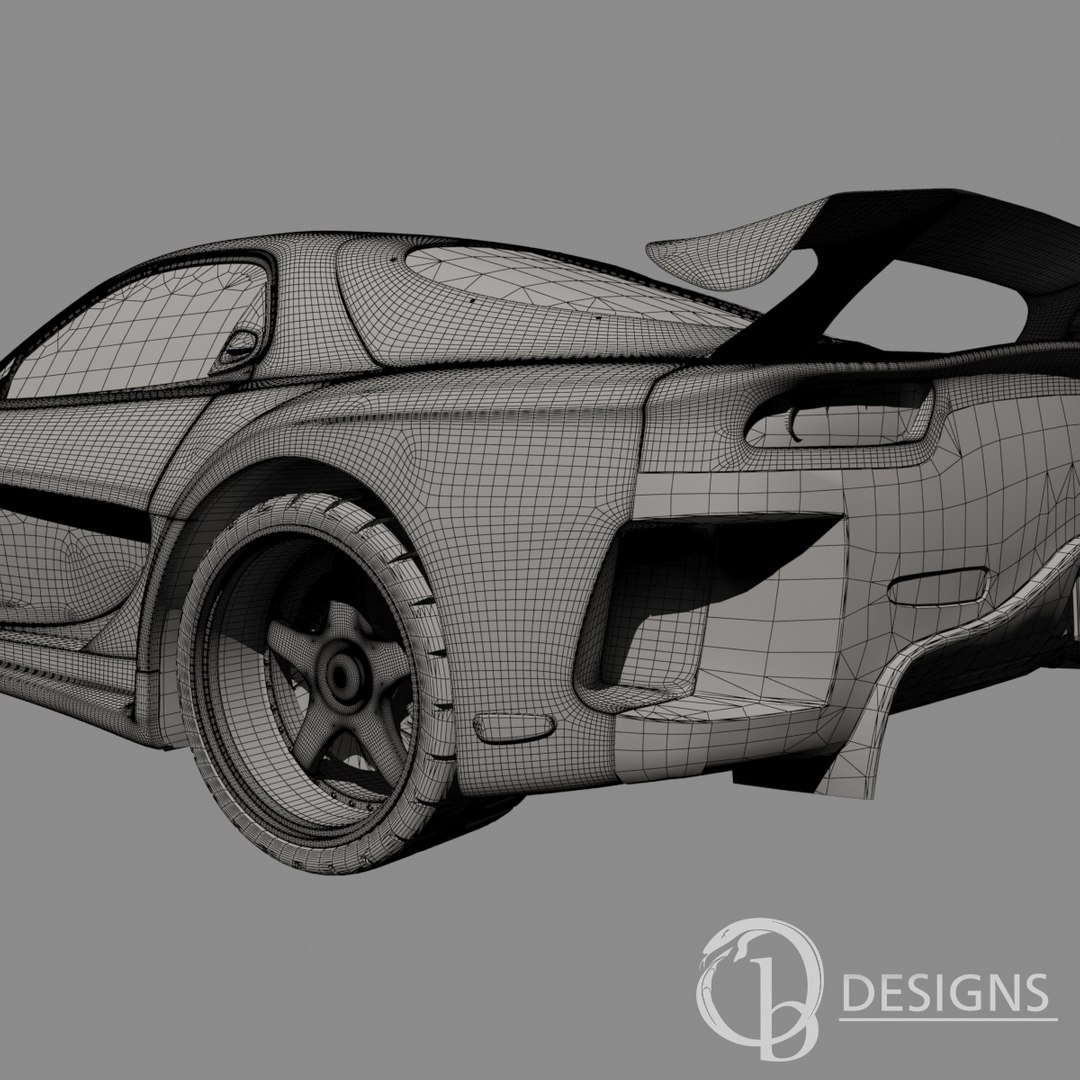 3d Model Mazda Rx7 Tokyo Drift