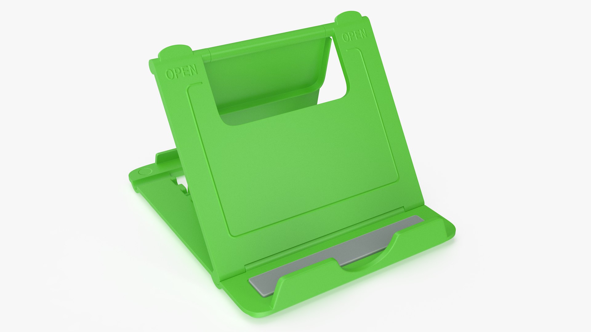 3D Stand For Phone Holder Green With Adjustable Tilt Angle Desktop ...