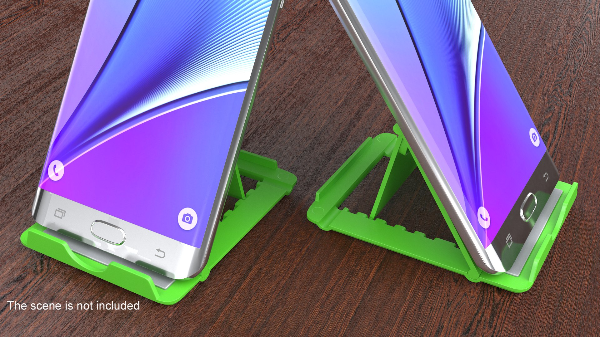 3D Stand For Phone Holder Green With Adjustable Tilt Angle Desktop ...