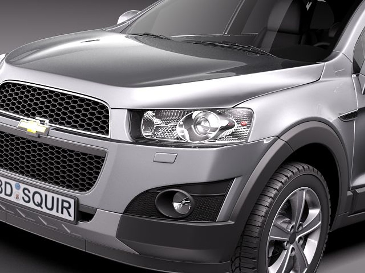 Chevrolet Captiva 2012 Suv 3d Model