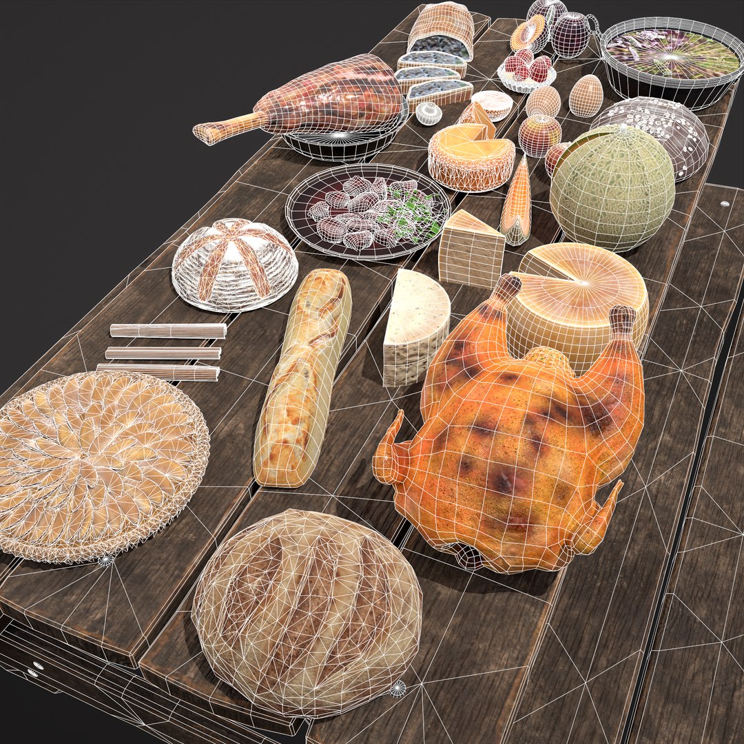 3D Medieval Picnic Version Two Model - TurboSquid 1961871