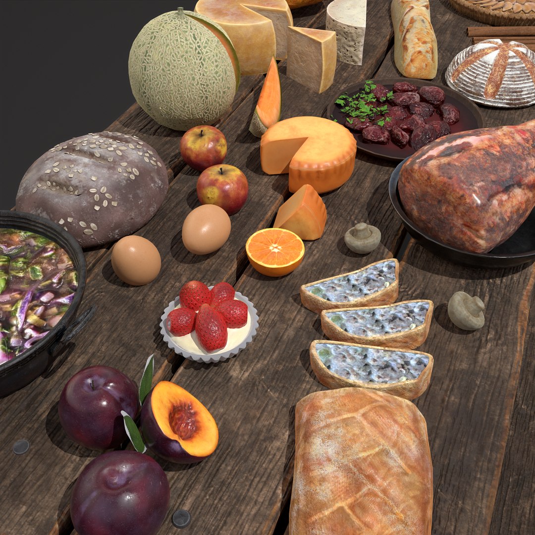 3D Medieval Picnic Version Two Model - TurboSquid 1961871