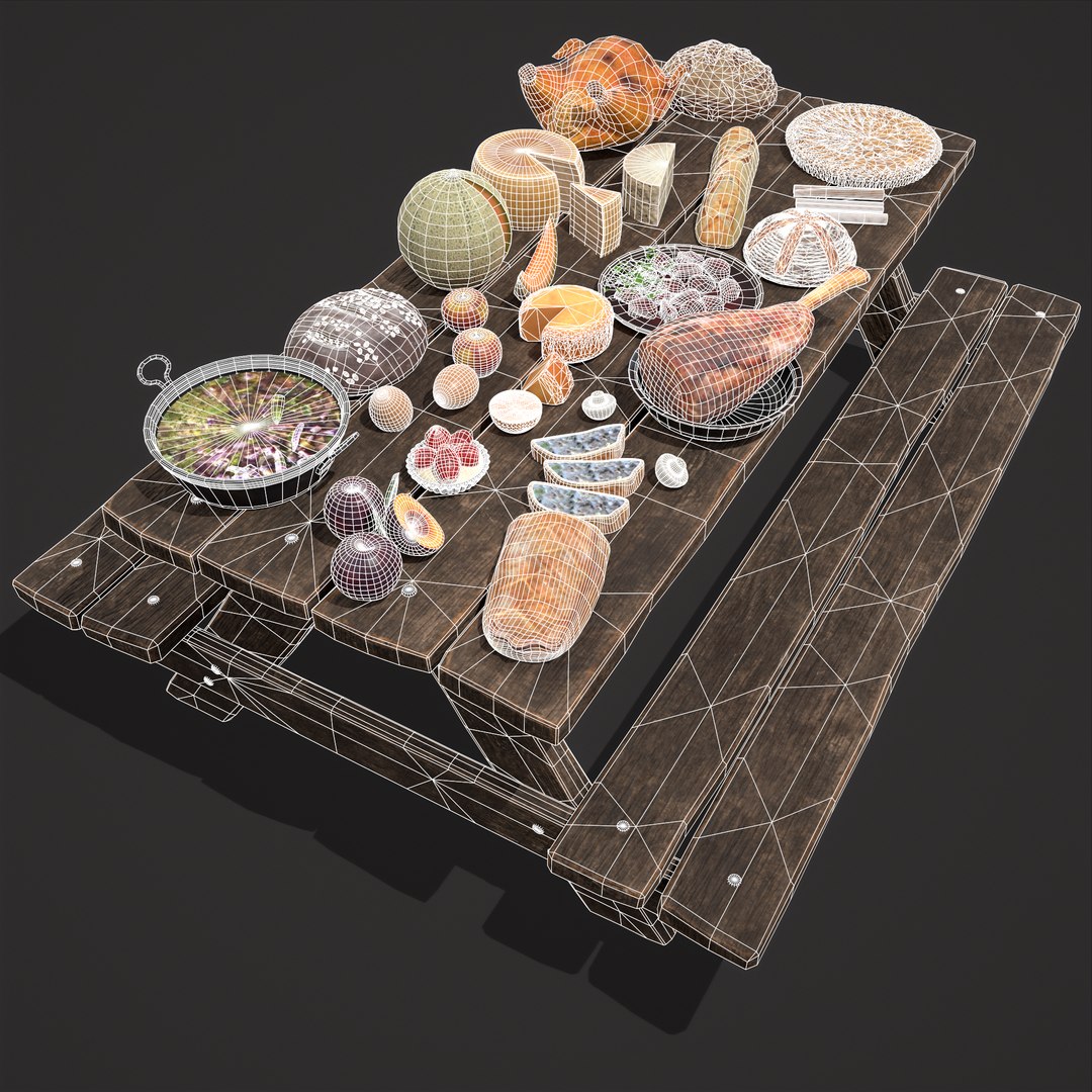 3D Medieval Picnic Version Two Model - TurboSquid 1961871