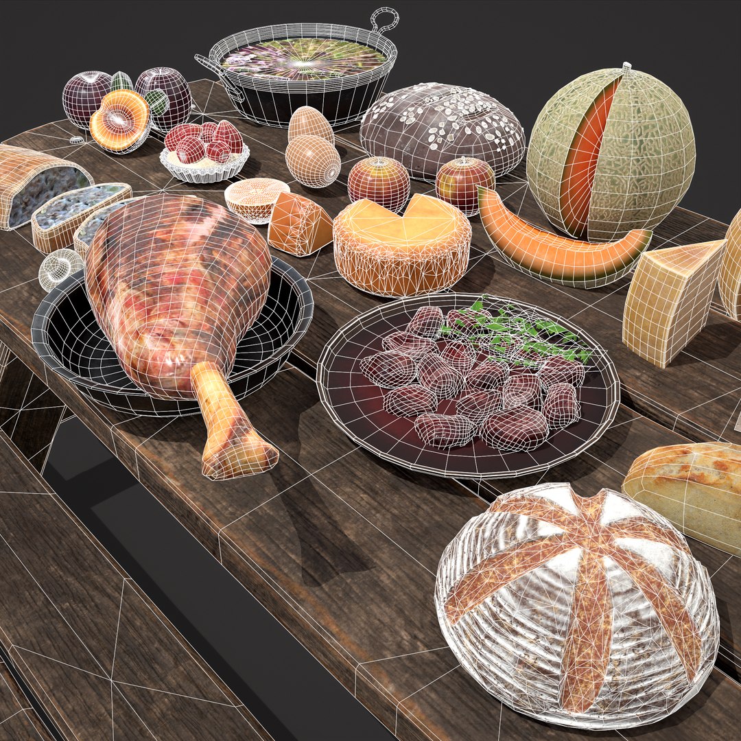 3D Medieval Picnic Version Two Model - TurboSquid 1961871