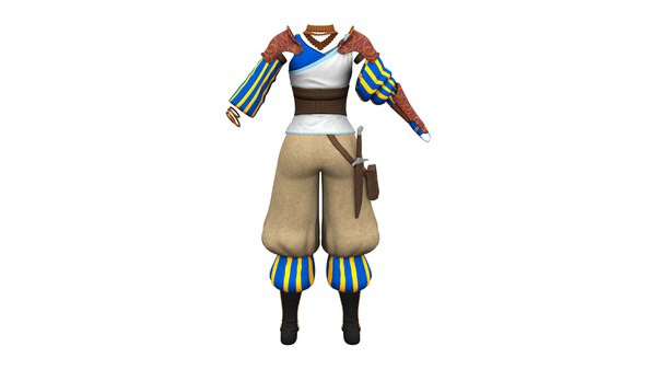 Roleplay Cosplay Wizard Outfit Costume 3D model - TurboSquid 1928102