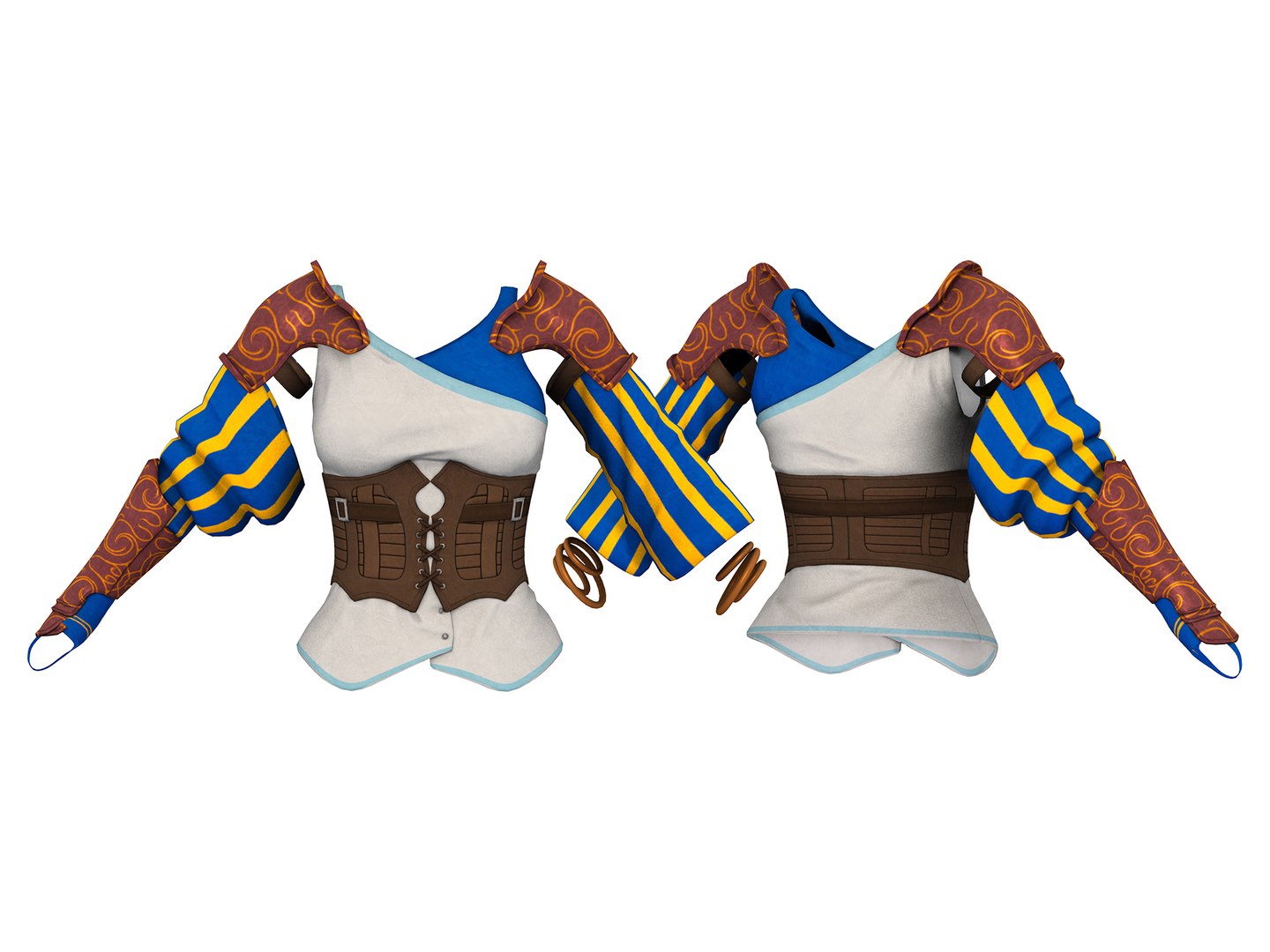 Roleplay Cosplay Wizard Outfit Costume 3D Model - TurboSquid 1928102