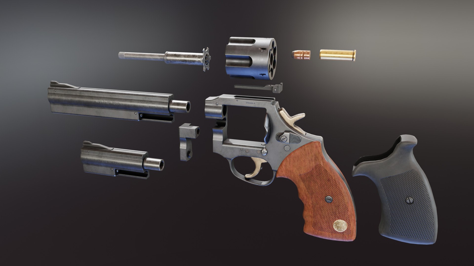3D Model MR73 Revolver - TurboSquid 2189794