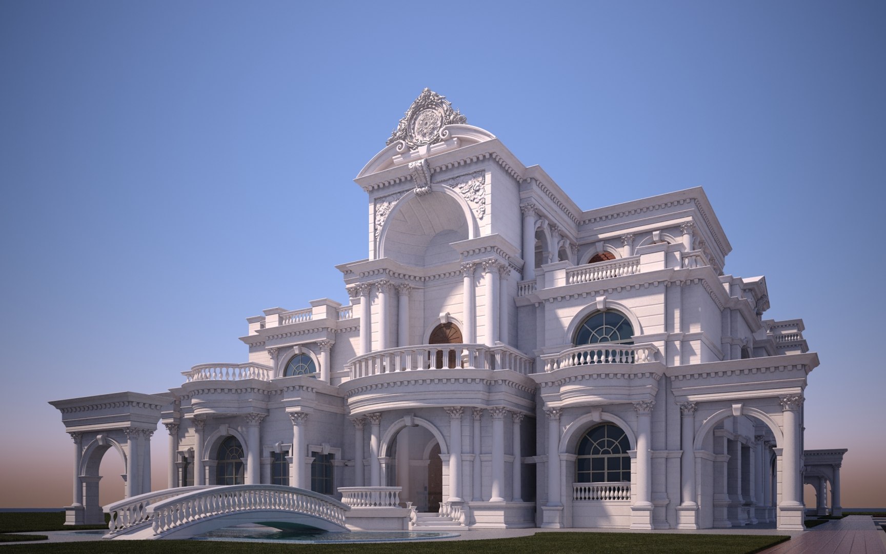 Classic Villa Mansion Obj