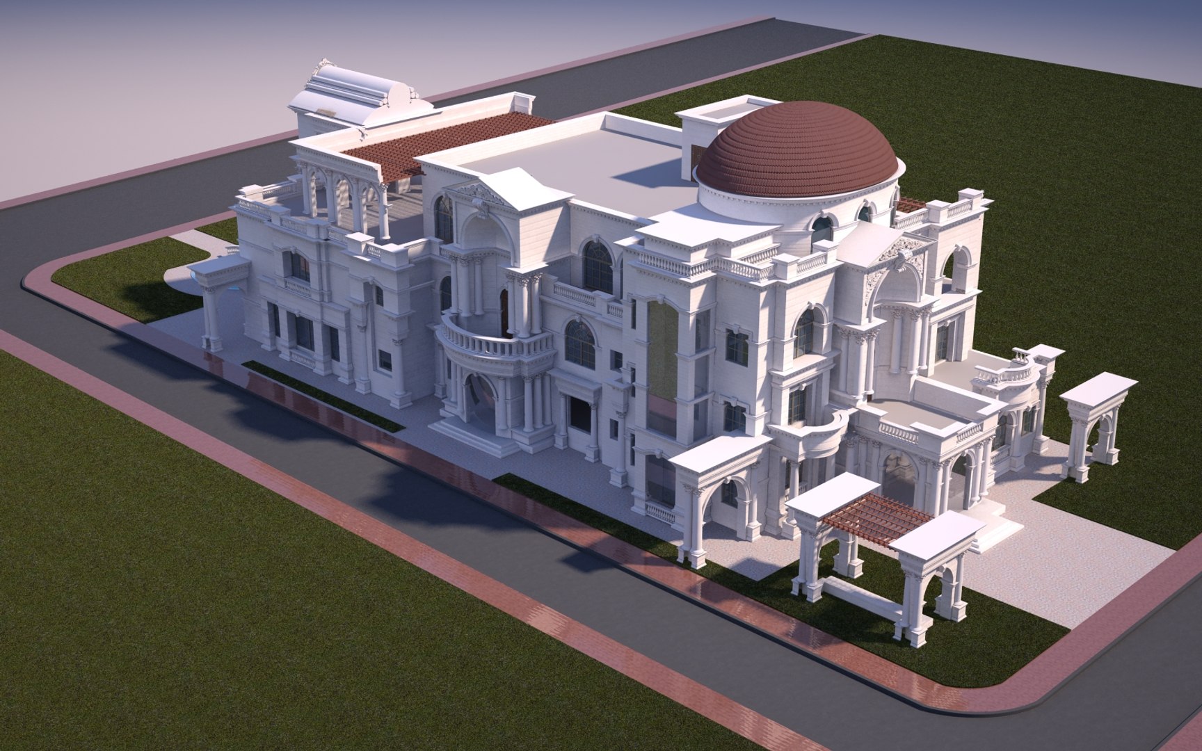 Classic Villa Mansion Obj