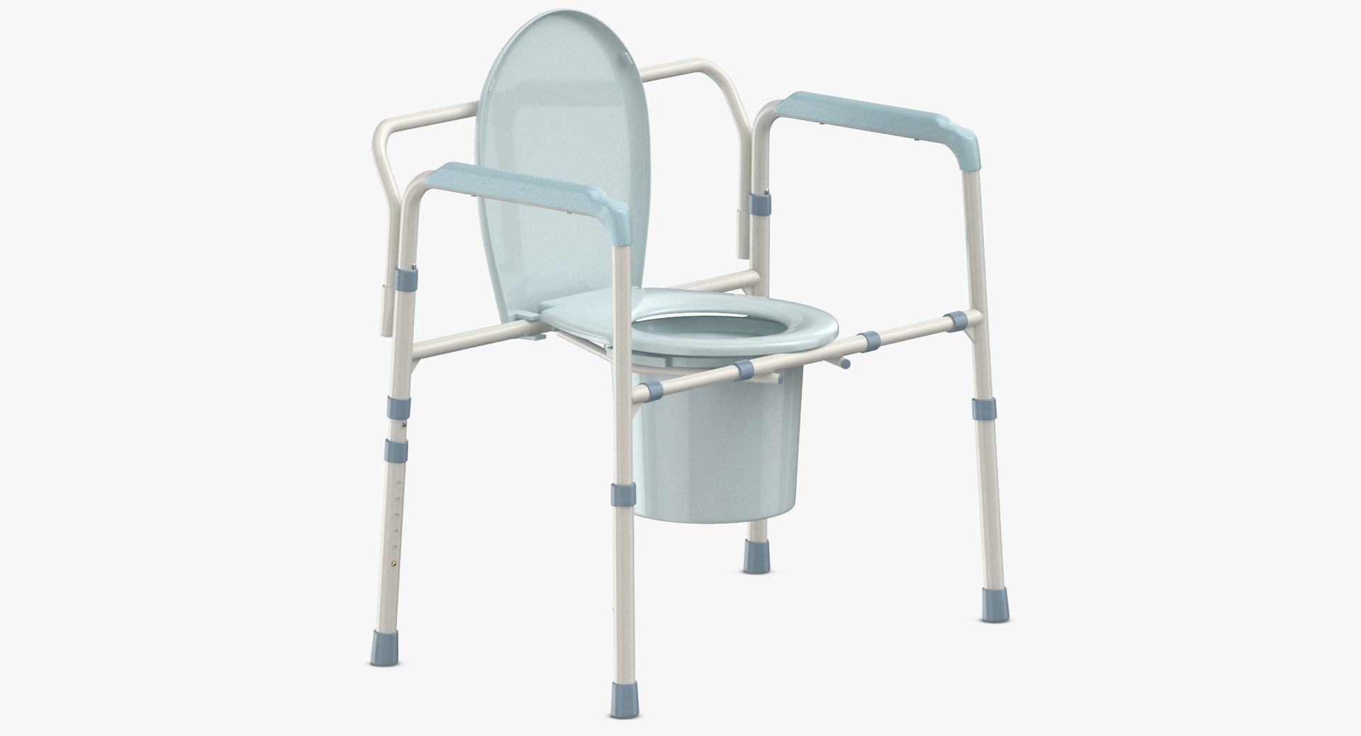 Medical bedpan commode chair 3D - TurboSquid 1350221