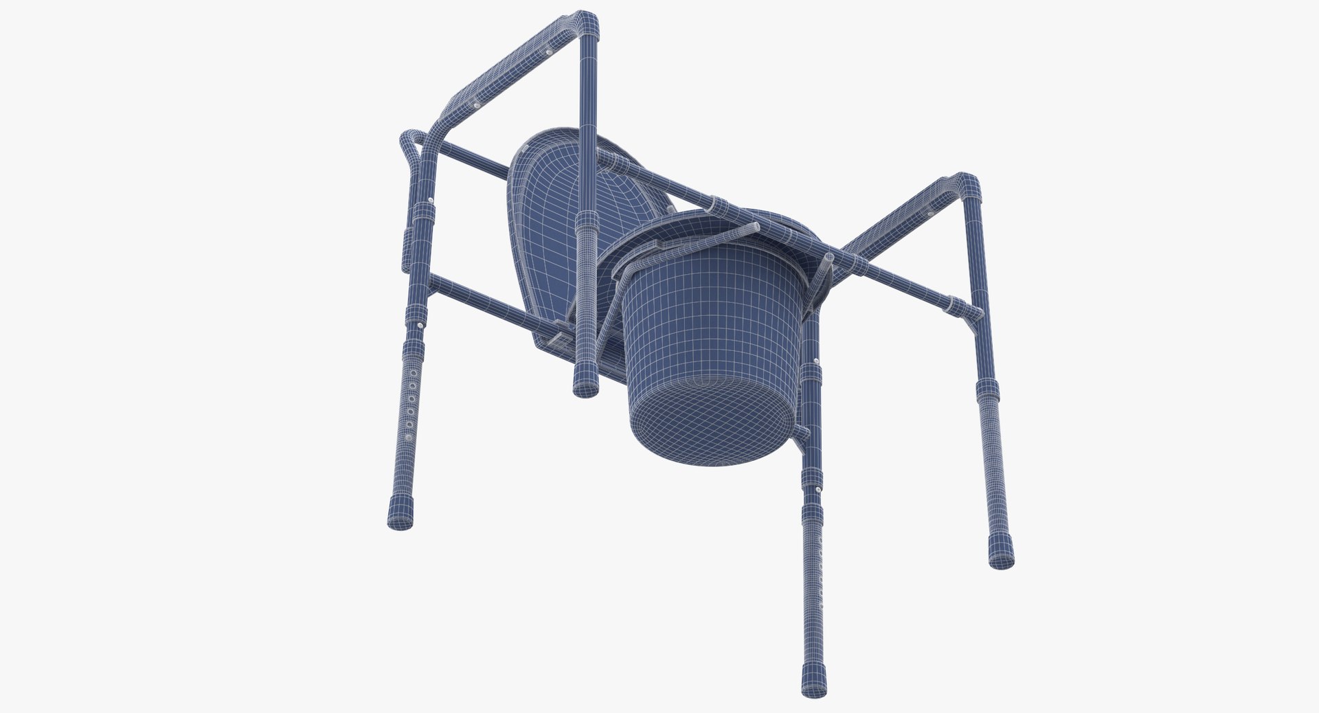 Medical bedpan commode chair 3D - TurboSquid 1350221