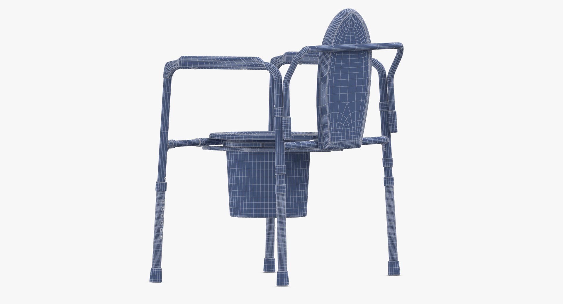 Medical bedpan commode chair 3D - TurboSquid 1350221