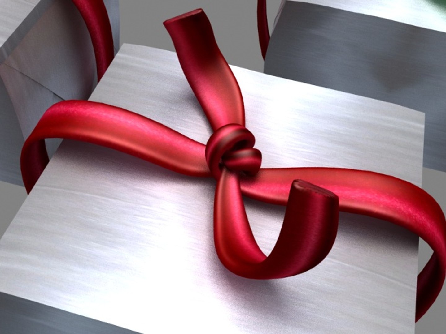 gift ribbon 3d model