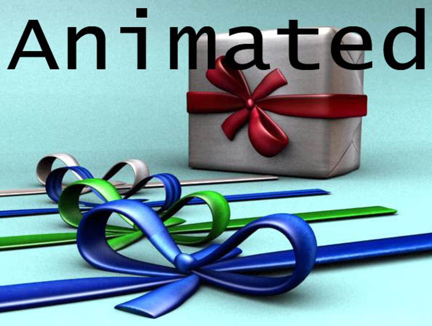 gift ribbon 3d model