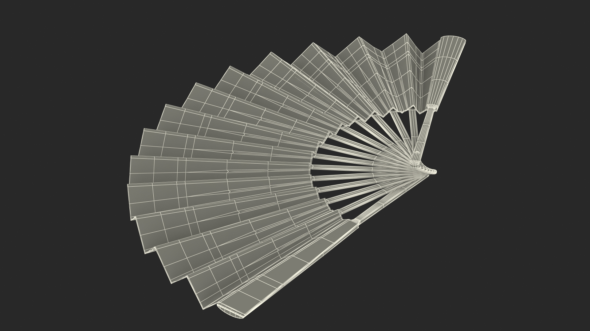 3D Model Traditional Chinese Fan - TurboSquid 1821761