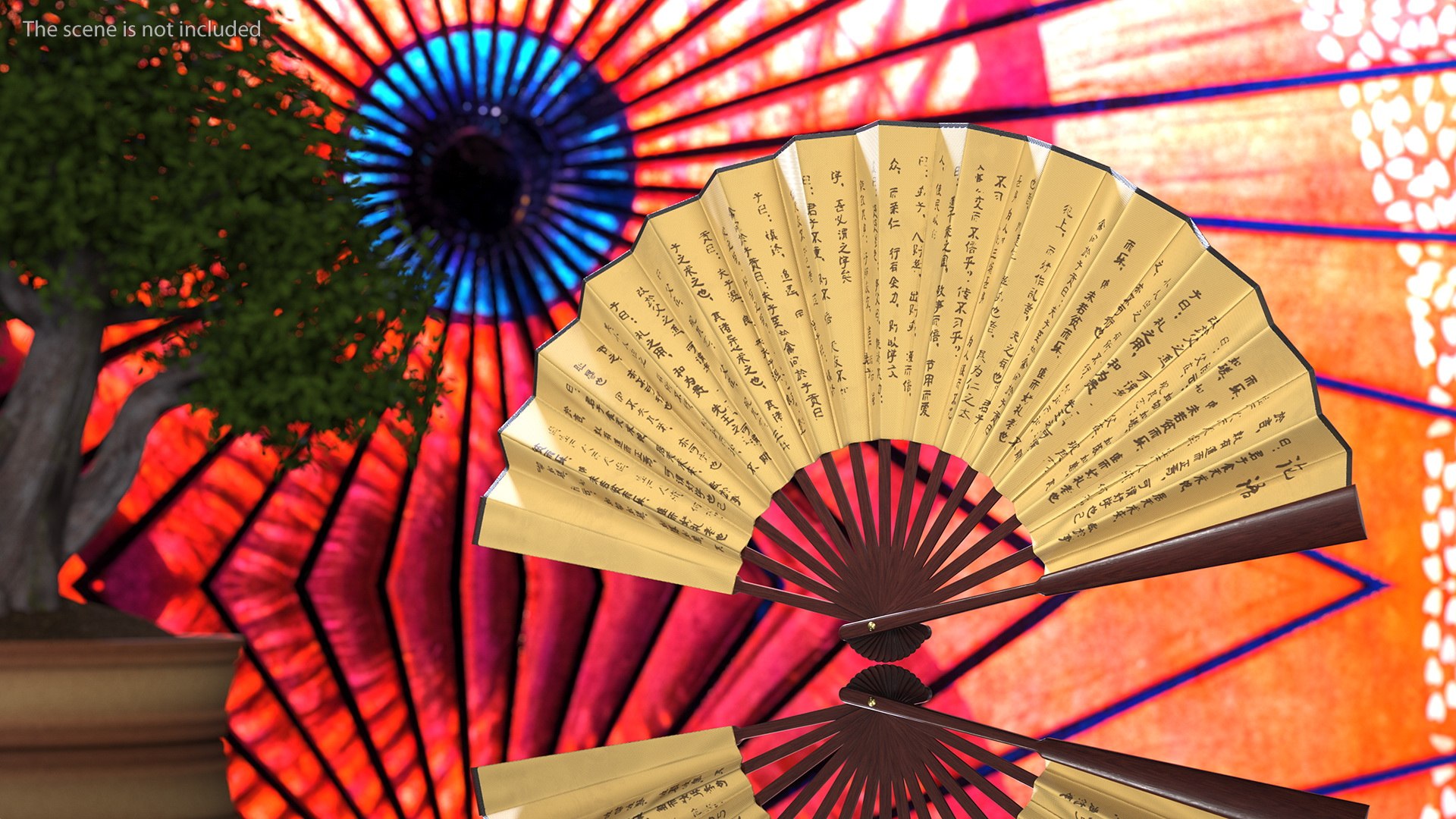 3D Model Traditional Chinese Fan - TurboSquid 1821761