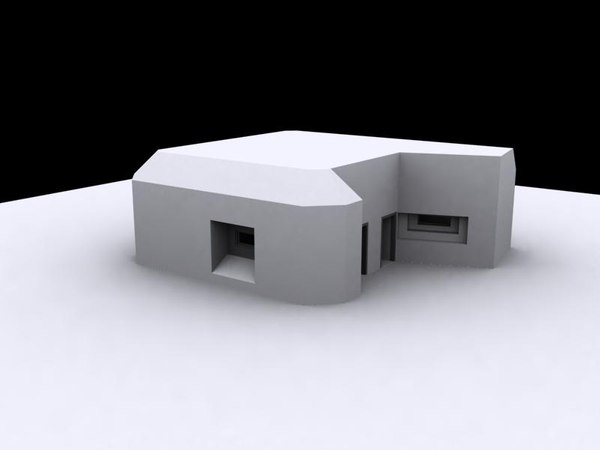 3d german bunker model