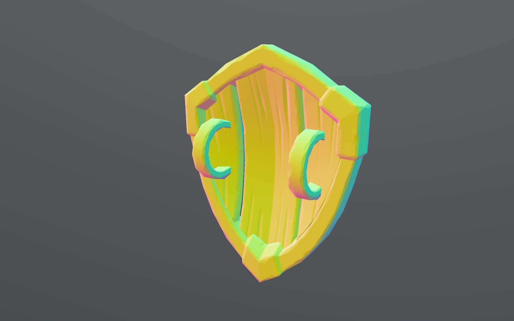 3D videogame stylized shield model - TurboSquid 1411147