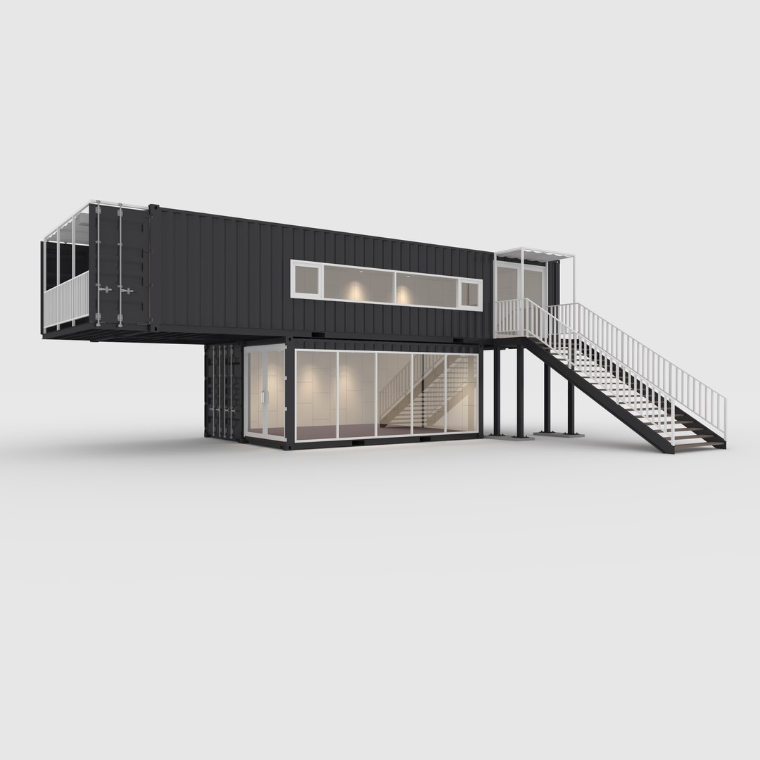 3D Container House 2 - TurboSquid 2107534