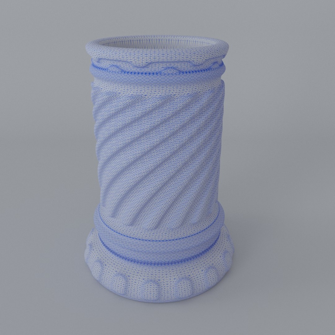 Stand Pens Form Column Model - TurboSquid 1265359