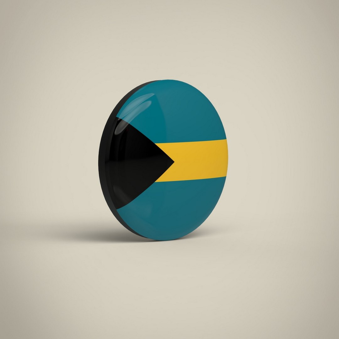 3D Bahamas Badge - TurboSquid 1971659