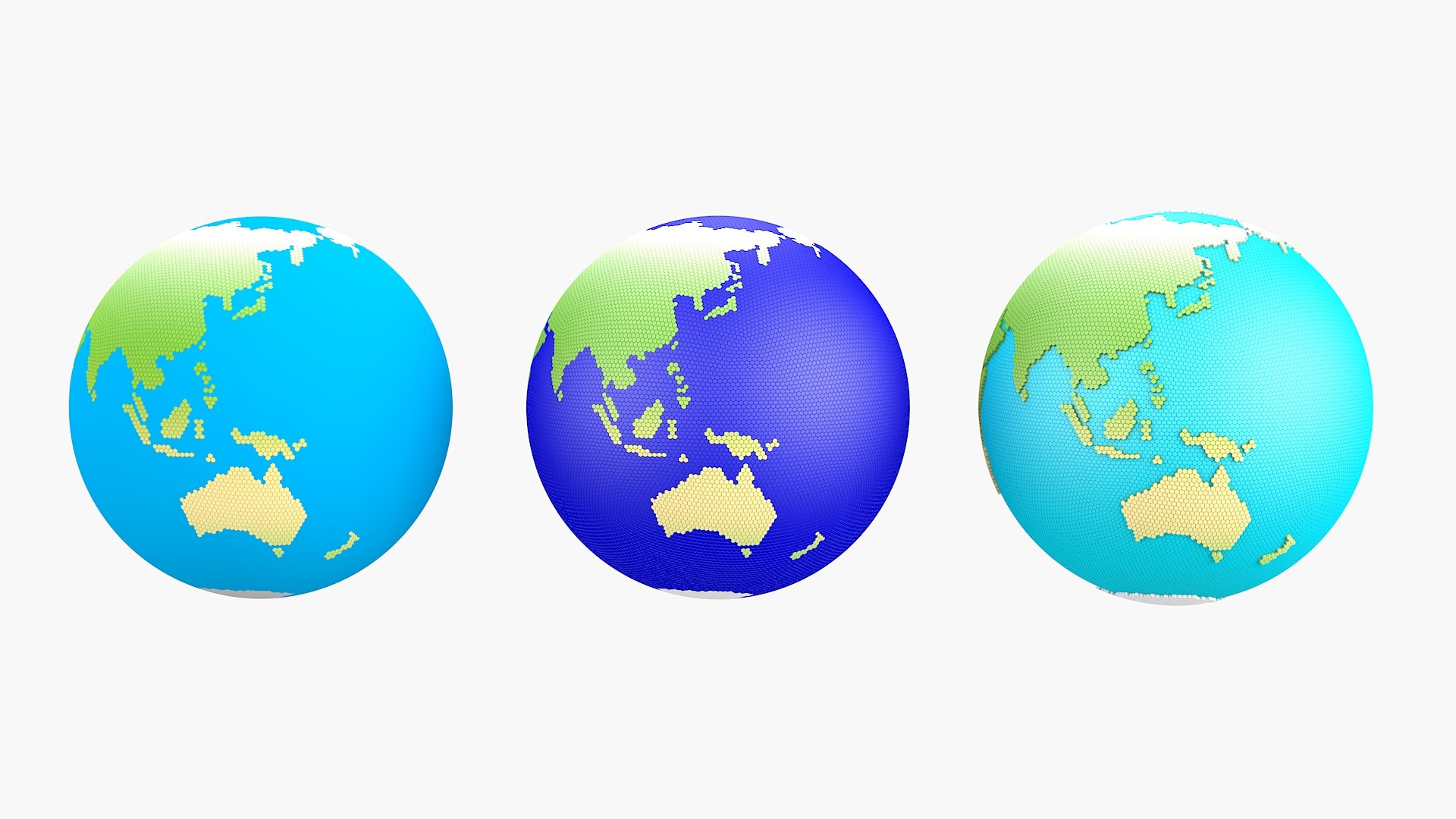 Earth Hexagons 3D Model - TurboSquid 1257984