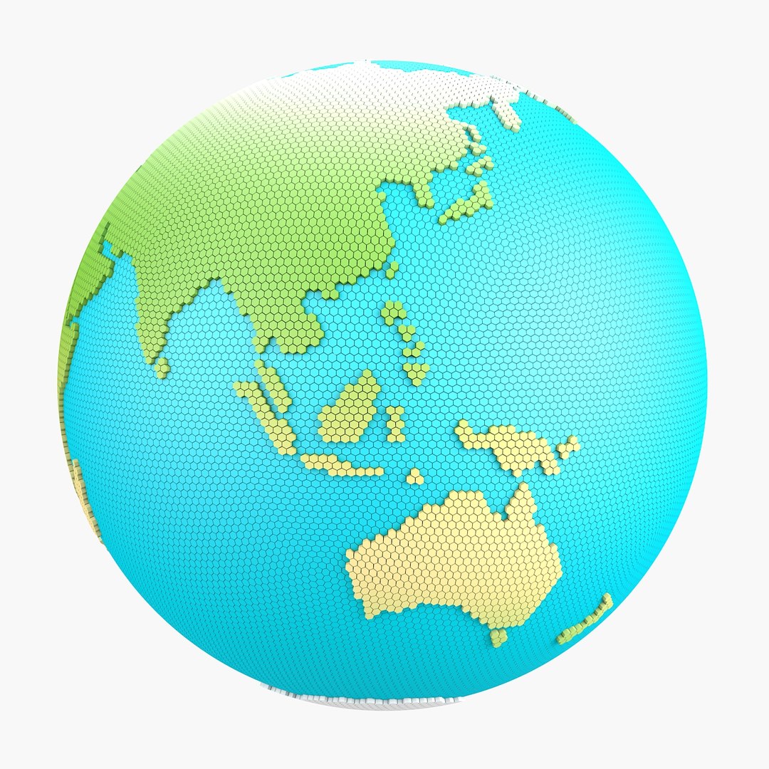 Earth Hexagons 3D Model - TurboSquid 1257984