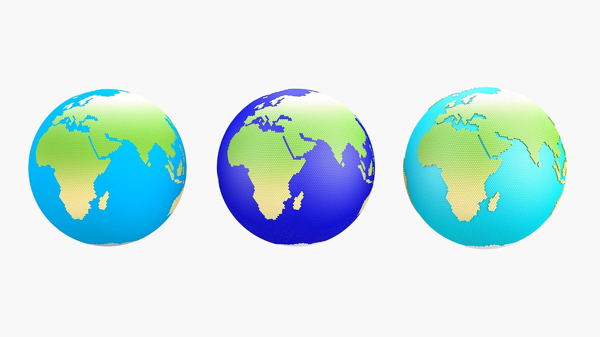 Earth Hexagons 3D Model - TurboSquid 1257984