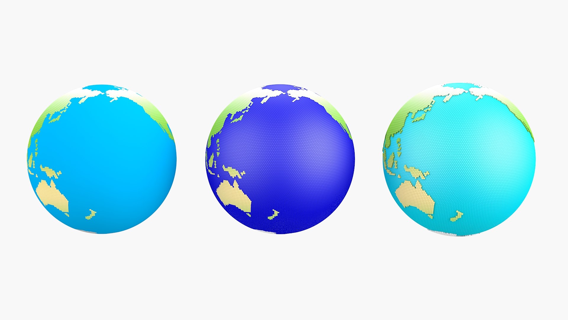 Earth Hexagons 3D Model - TurboSquid 1257984