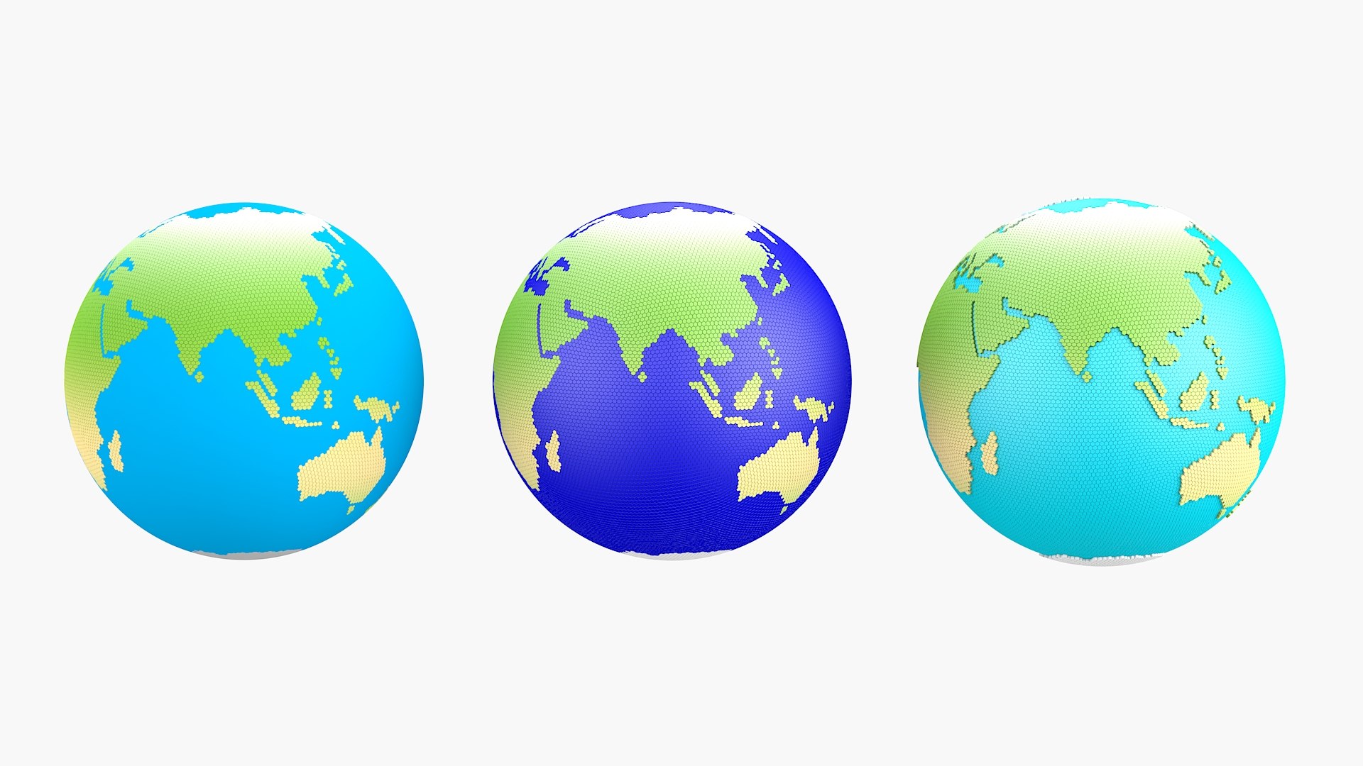Earth Hexagons 3D Model - TurboSquid 1257984