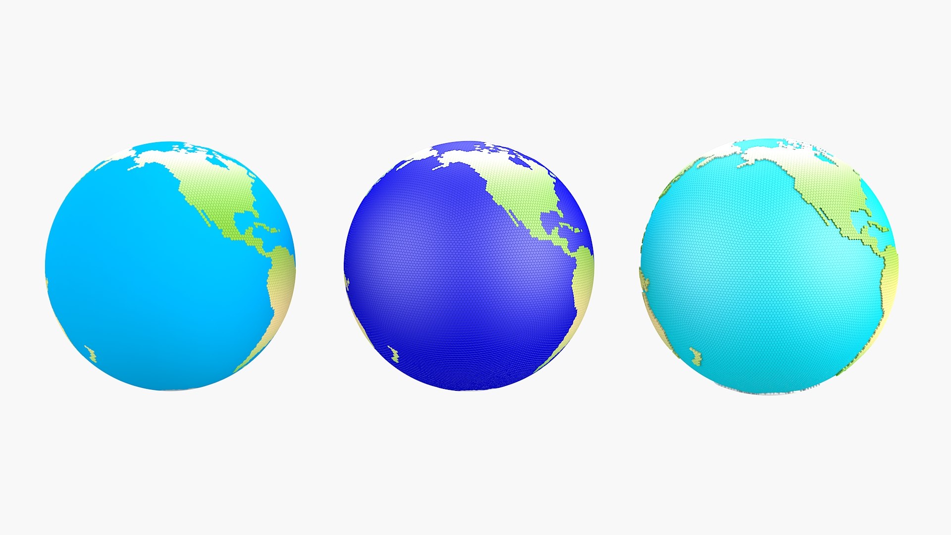 Earth Hexagons 3D Model - TurboSquid 1257984