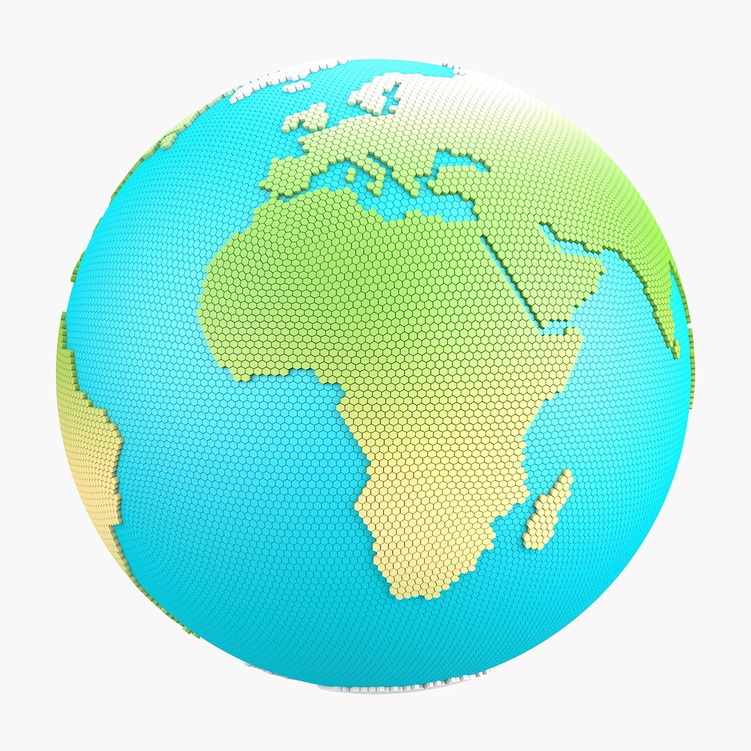 Earth Hexagons 3D Model - TurboSquid 1257984
