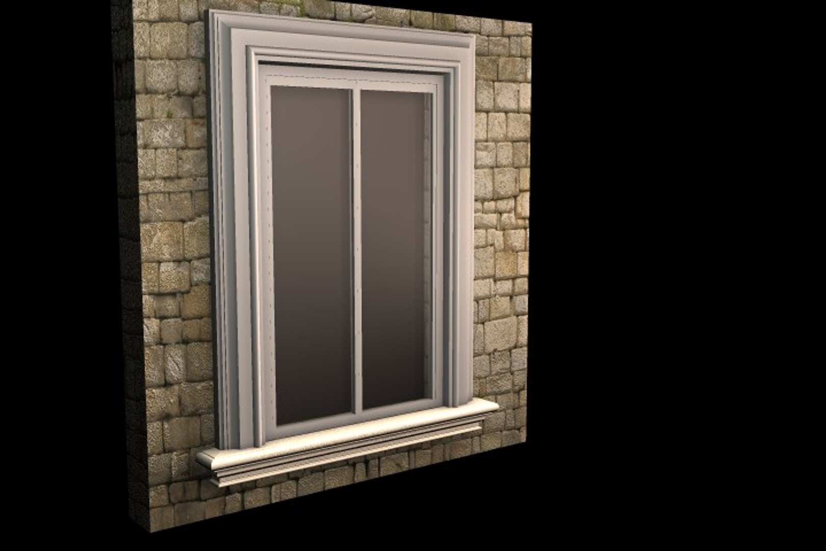 3d model of exterior window