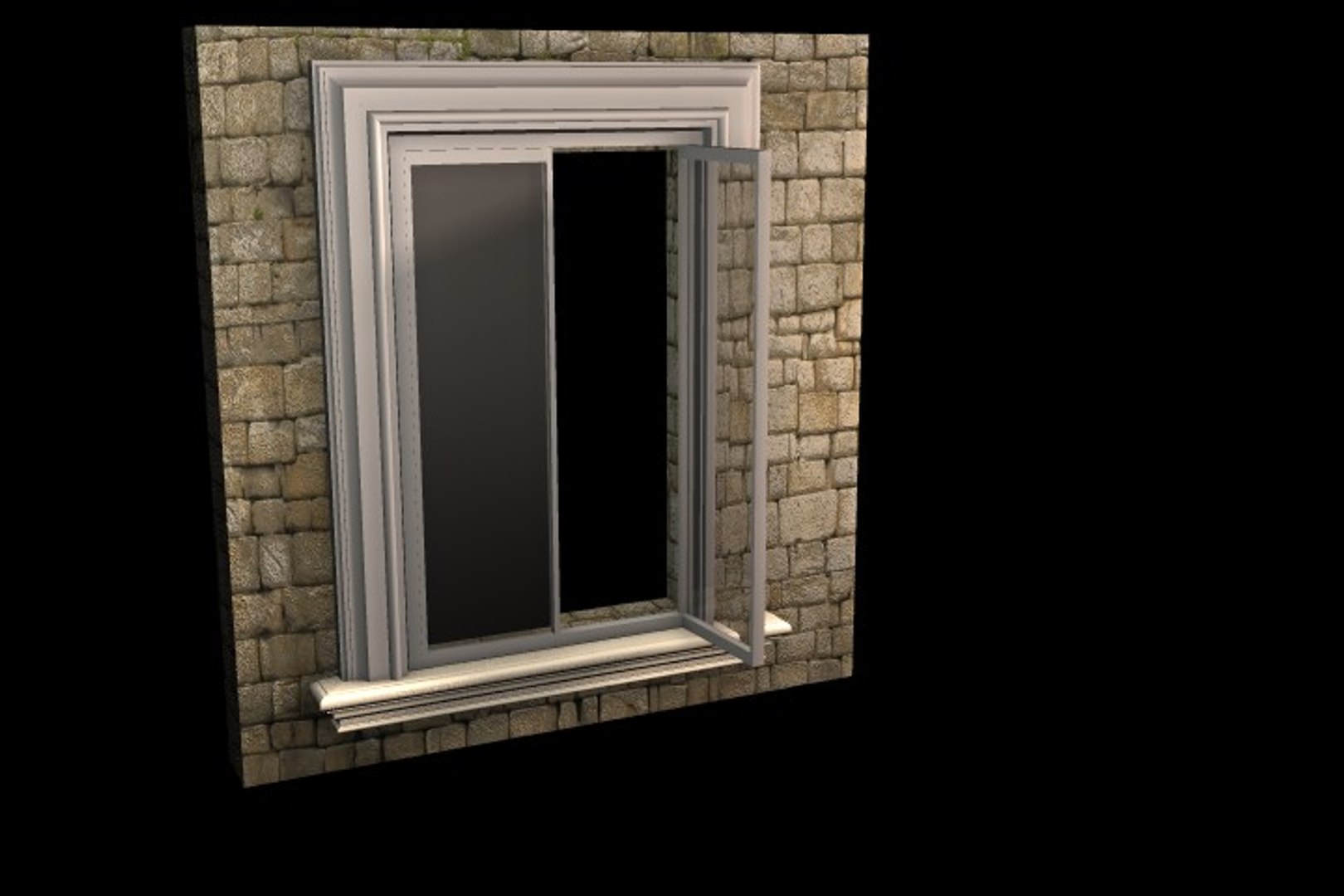 3d model of exterior window