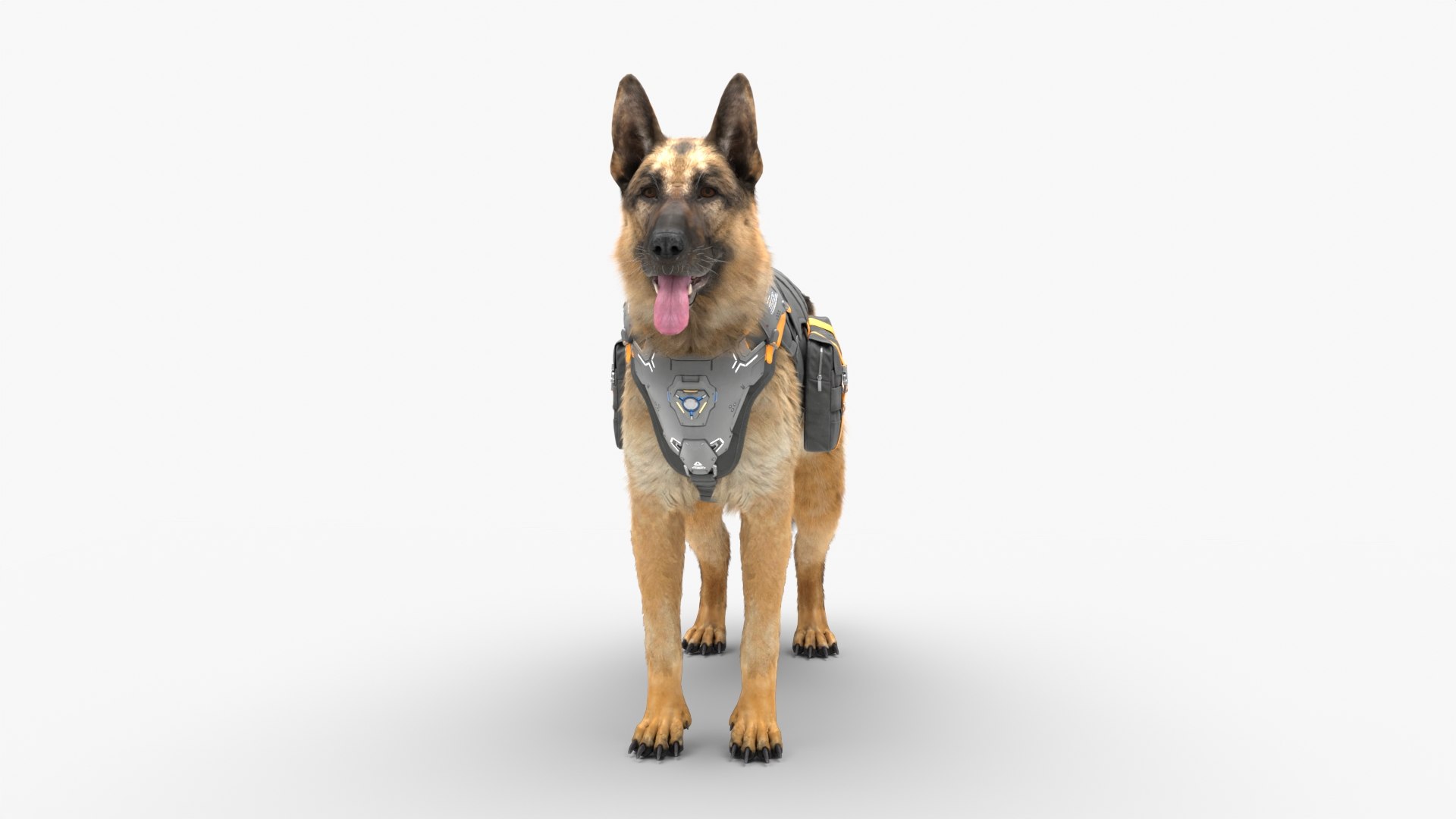Police Shepherd 3D Model - TurboSquid 2338843