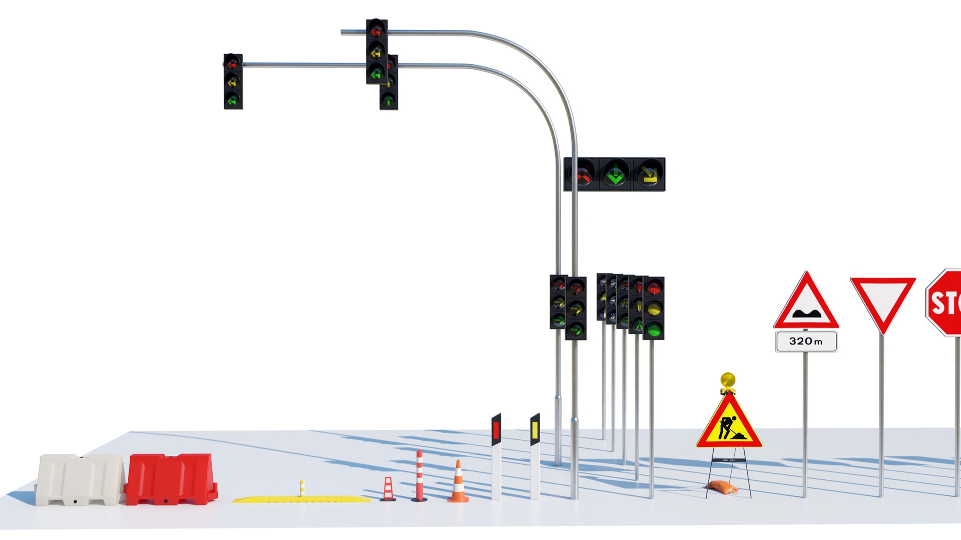 Italian Traffic Signs Collection 3D Model - TurboSquid 1956236