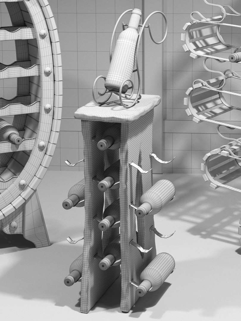 3D Wood Wine Model - TurboSquid 1444444