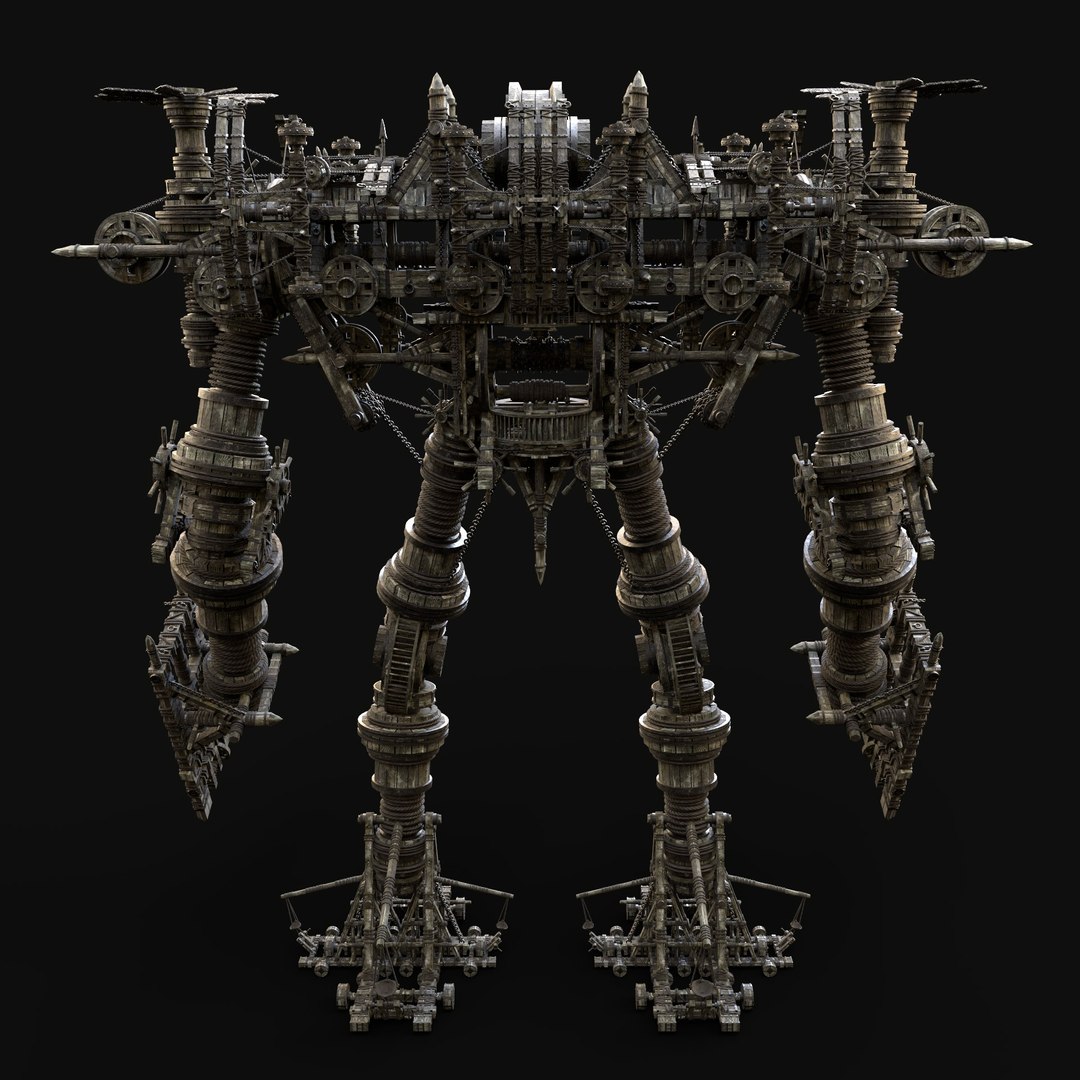 3D MECH GIANT ROBOT SIEGE ENGINE MACHINE WAR AAA CONSTRUCTION MECHA ...