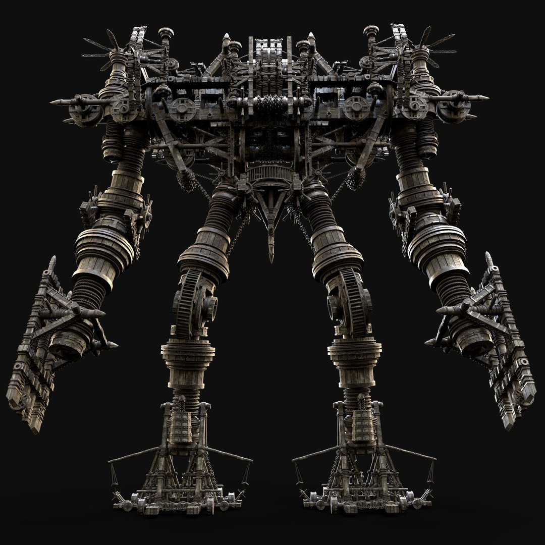 3D MECH GIANT ROBOT SIEGE ENGINE MACHINE WAR AAA CONSTRUCTION MECHA ...
