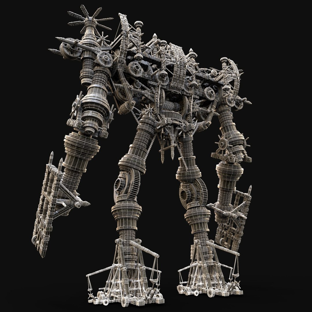 3D MECH GIANT ROBOT SIEGE ENGINE MACHINE WAR AAA CONSTRUCTION MECHA ...