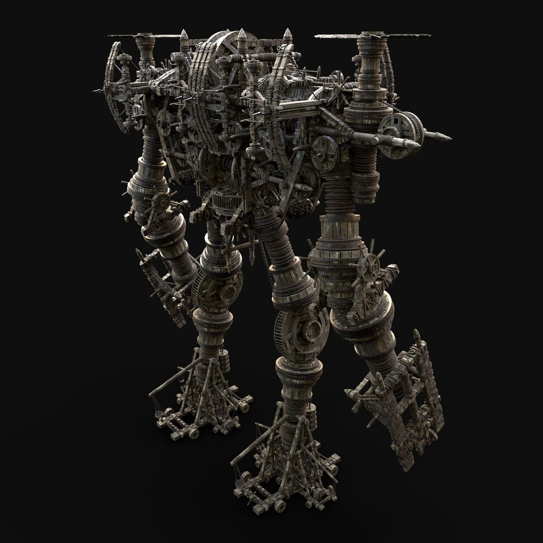 3D MECH GIANT ROBOT SIEGE ENGINE MACHINE WAR AAA CONSTRUCTION MECHA ...