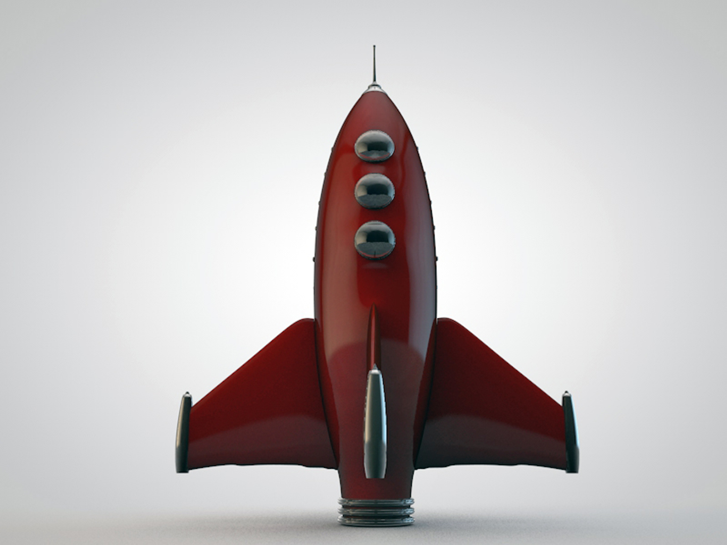 space rocket 3d model